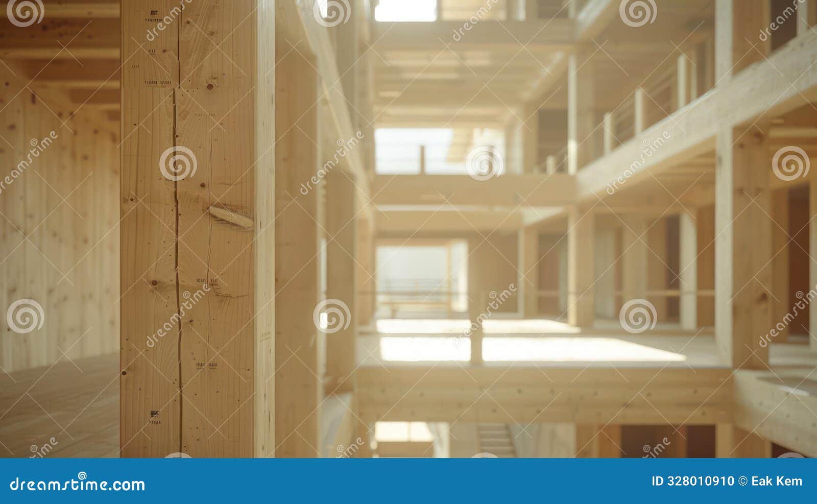 Timber Beams Integrated into Complex Building Structure at Busy ...