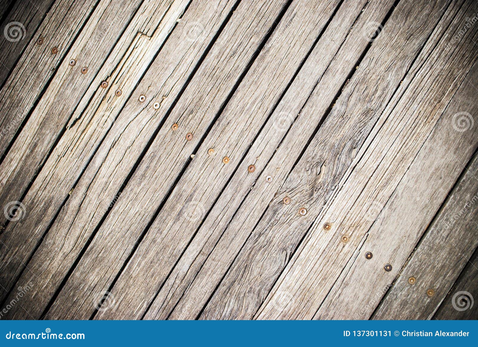 Timber Boardwalk Background Top View Stock Image - Image of brown ...