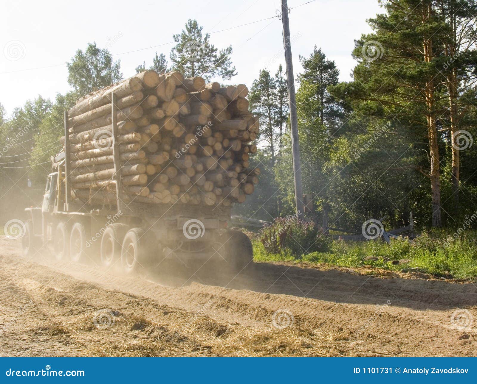 The timber carrying vessel stock image. Image of lumber - 1101731