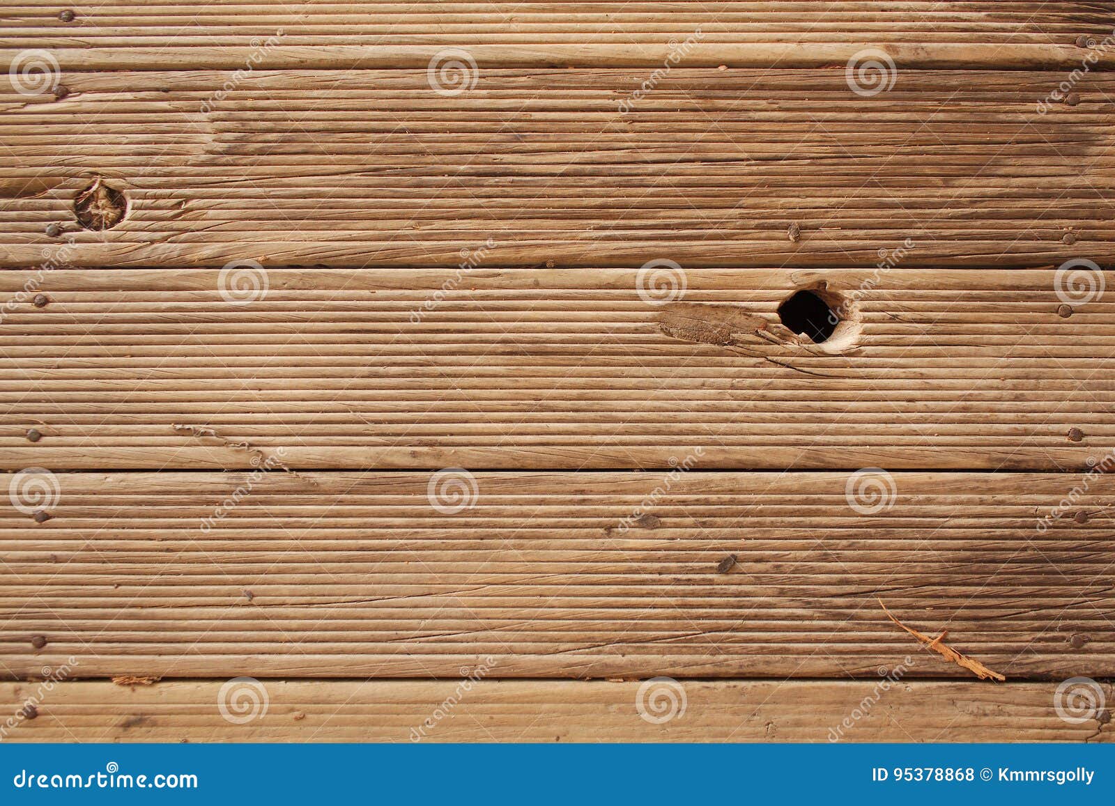 Timber Decking with Knot Hole. Stock Photo - Image of grain, wood: 95378868