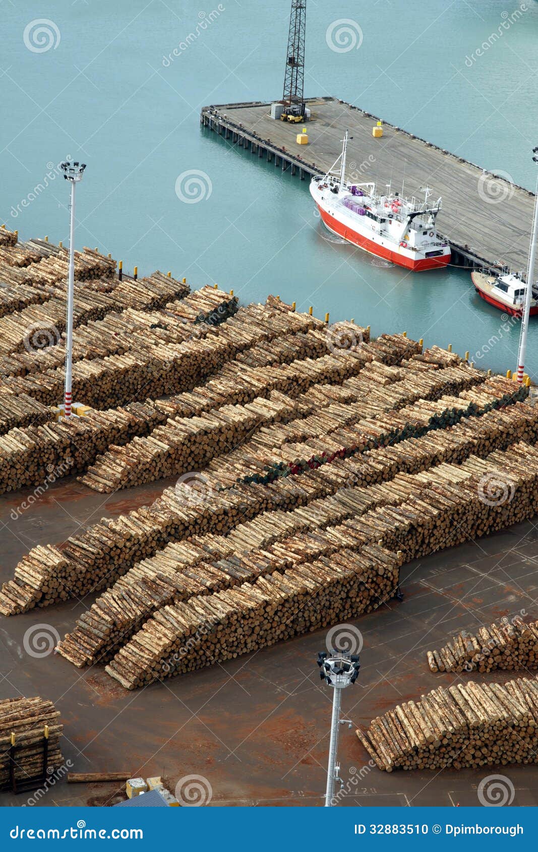 Timber exports stock photo. Image of coast, harbour, exports - 32883510