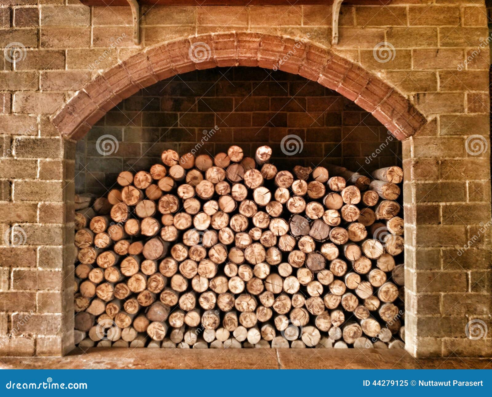 Timber and Fireplace Pattern and Texture Stock Image - Image of ...