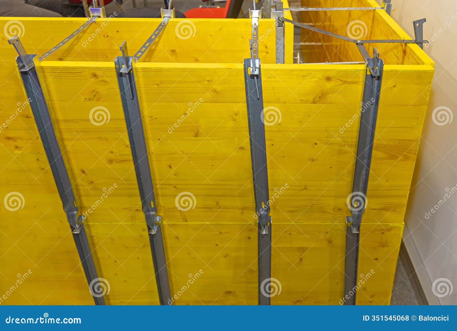 Timber Formwork Metal Frame Stock Photo - Image of balkans, wooden ...