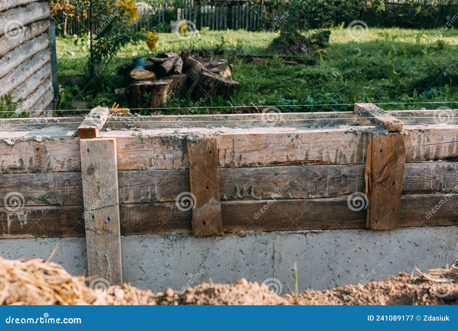 Timber Formwork with Metal Reinforcement with Pour Concrete and ...