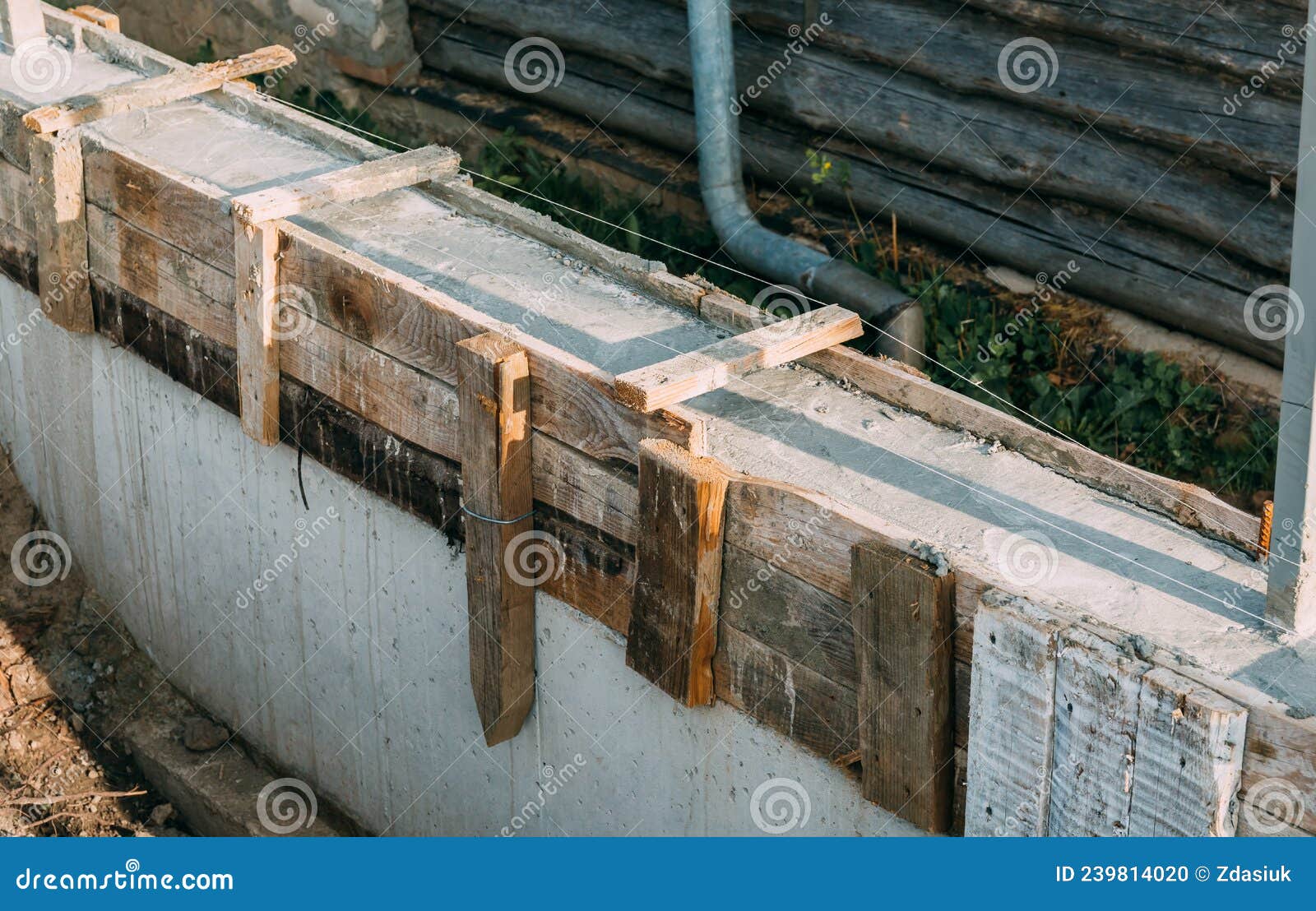 Timber Formwork with Metal Reinforcement with Pour Concrete and ...