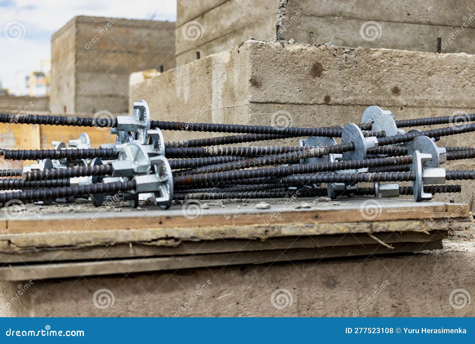 Timber Formwork with Metal Reinforcement for Pouring Concrete and ...