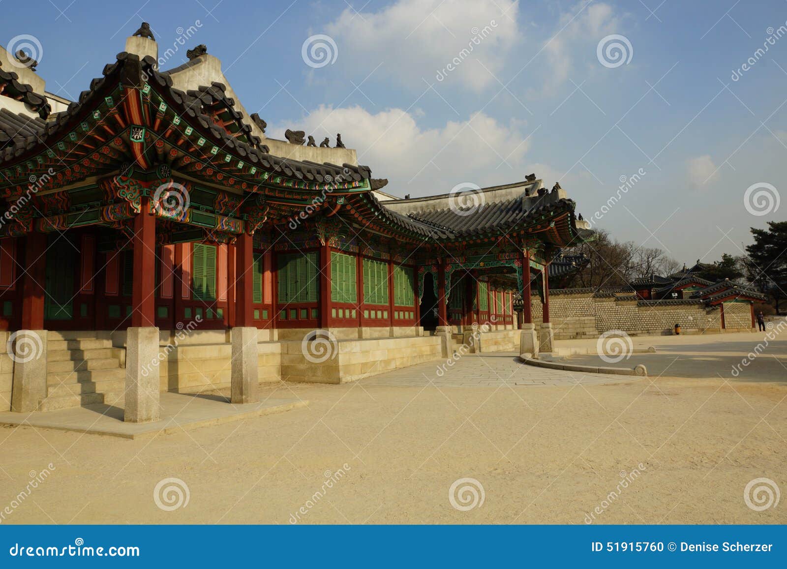 Timber Frame Palace in Asia Stock Photo - Image of asia, holiday: 51915760