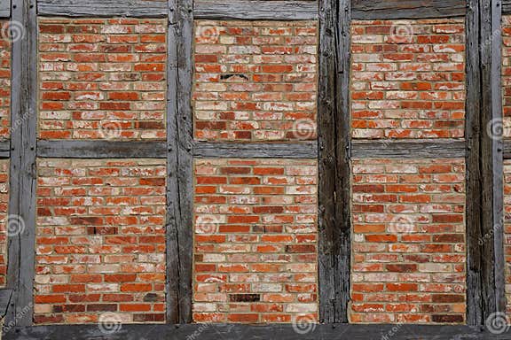 Timber Frame Wall Background Stock Image - Image of detail, texture ...