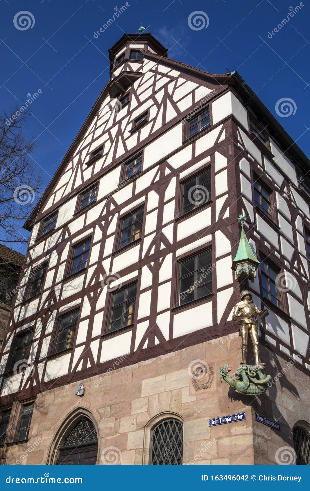 Timber-Framed Building in Nuremberg Editorial Photography - Image of ...
