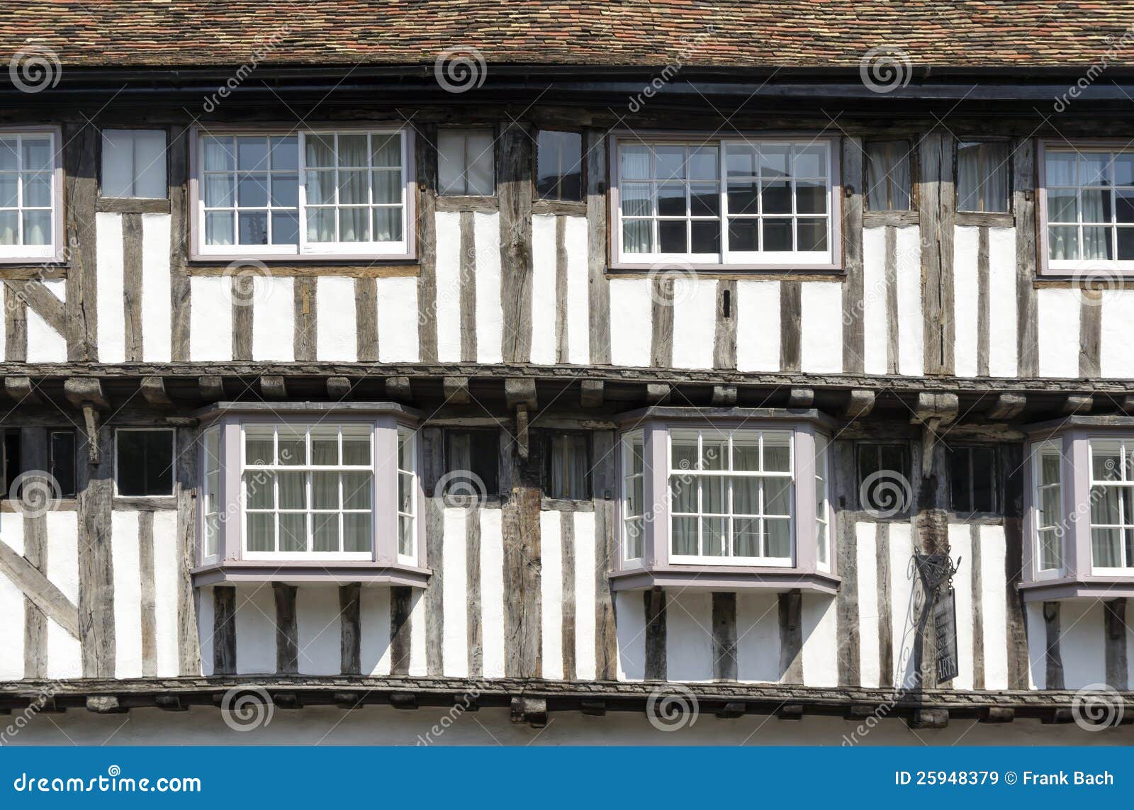 Timber-framed Medieval House Stock Image - Image of black, building ...