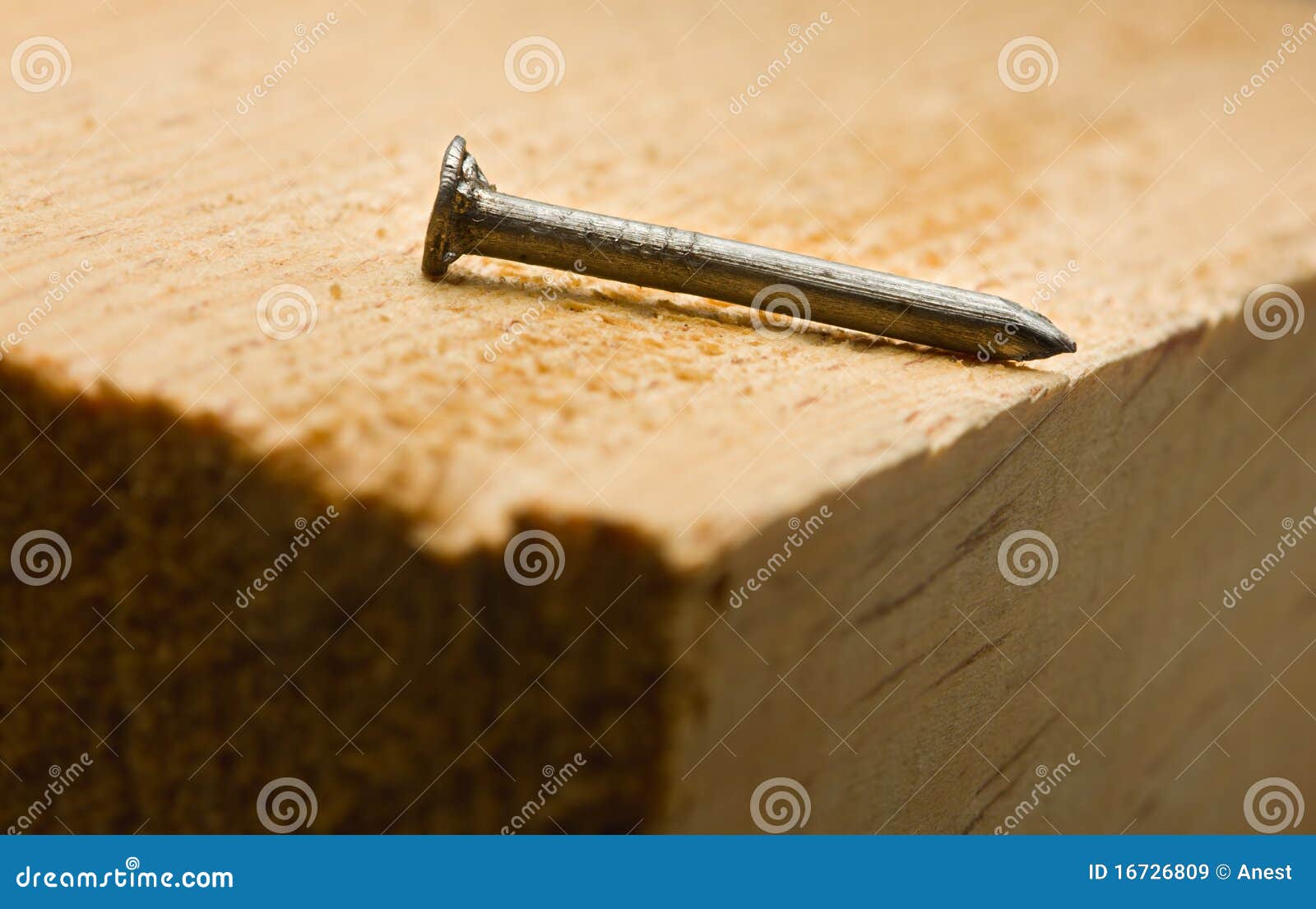 Timber and nail stock image. Image of closeup, industry - 16726809