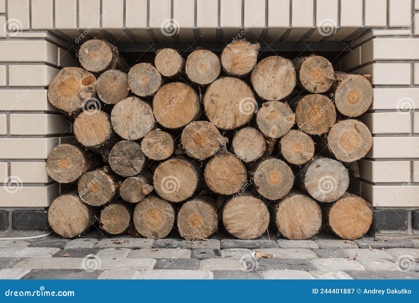 Timber Round Logs Tree Wood Forest Background Lumber Stock Image ...