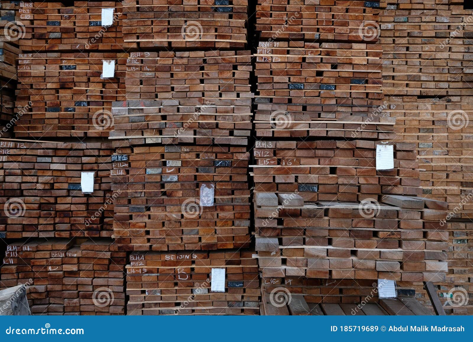 Timber on the shelf stock image. Image of hardwood, business - 185719689