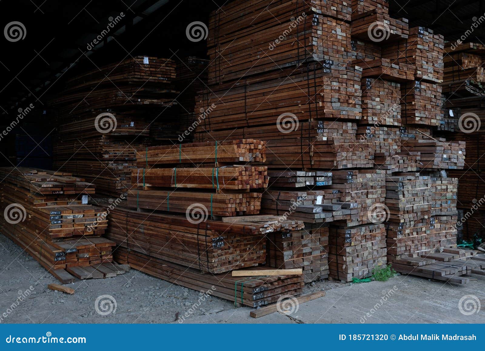 Timber on the shelf stock photo. Image of heap, grain - 185721320