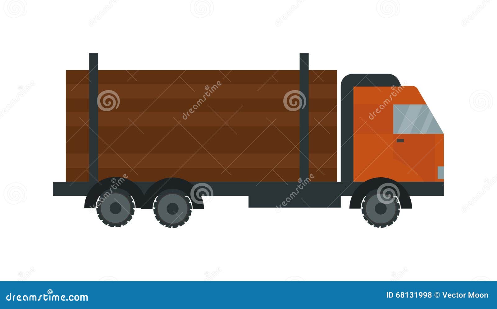 Timber Truck Icon Logo Sign Vector Outline | CartoonDealer.com #329961739
