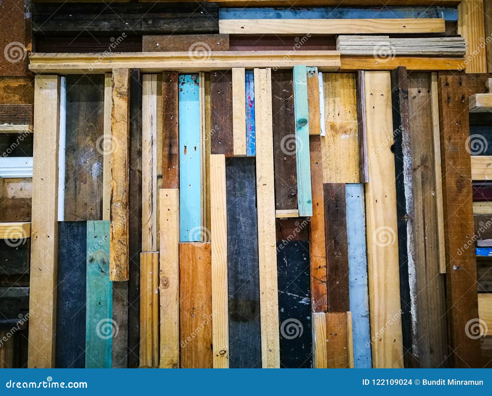 Timber Wall Texture with Mix Color for the Decorative Background. Stock ...