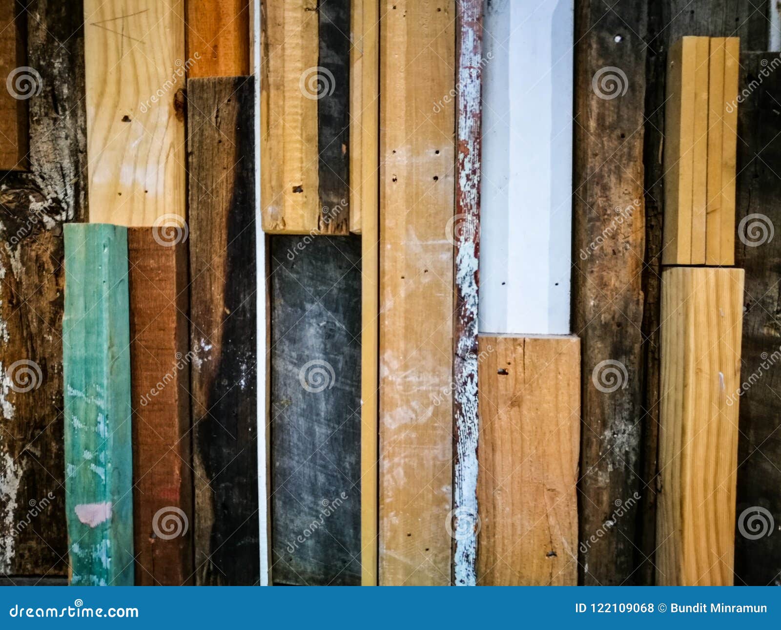 Timber Wall Texture with Mix Color for the Decorative Background. Stock ...