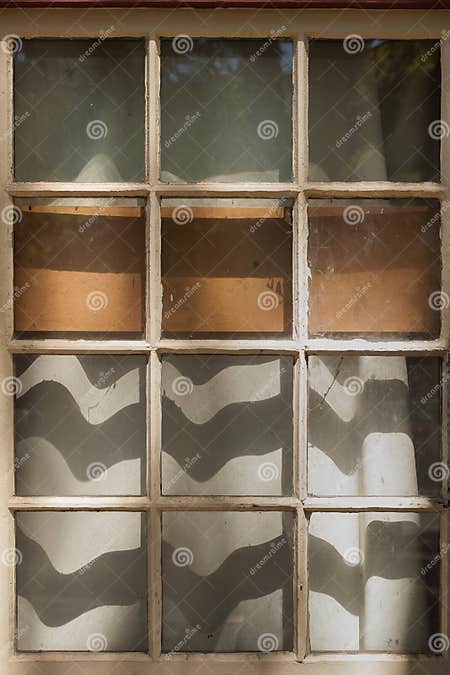 Timber Window Frames and Shadows Stock Image - Image of shadow ...