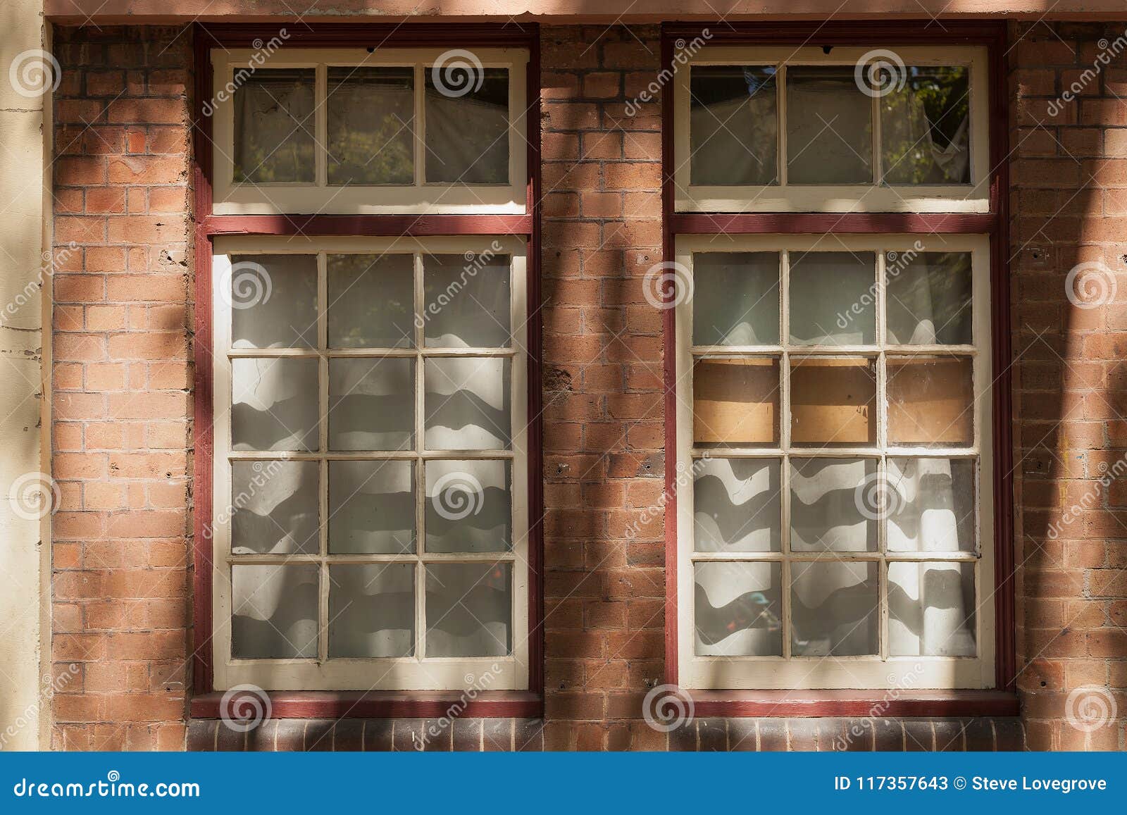 Timber Window Frames and Shadows Stock Image - Image of building, wall ...