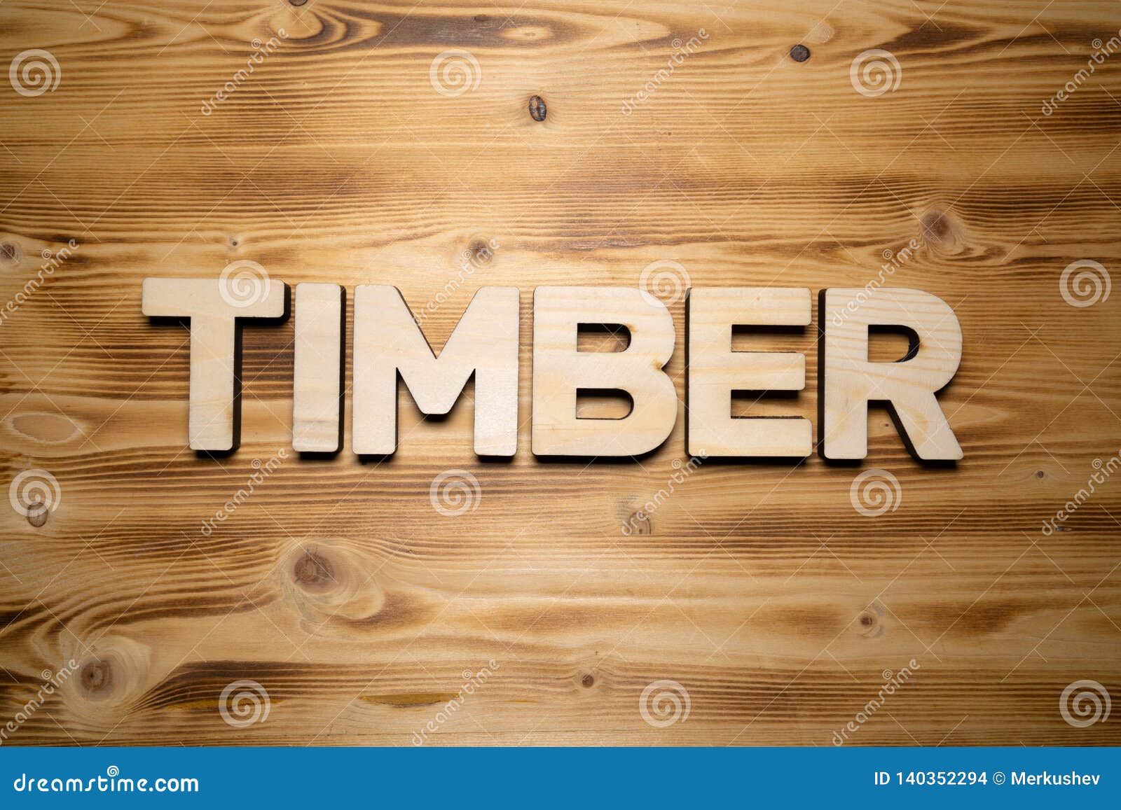 TIMBER Word Made with Building Blocks on Wooden Board Stock Photo ...