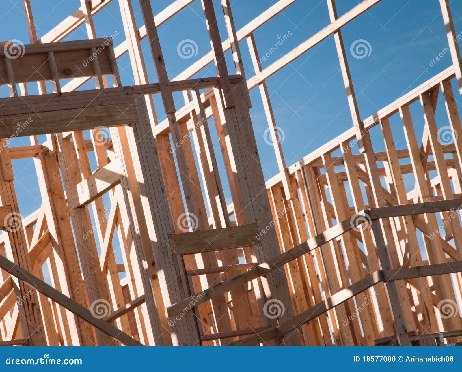 Timber work stock photo. Image of framing, townhouse - 18577000
