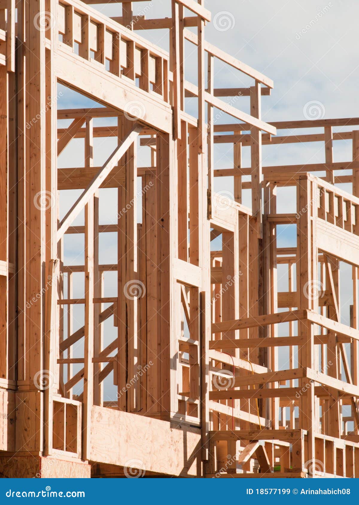 Timber work stock image. Image of house, townhome, built - 18577199
