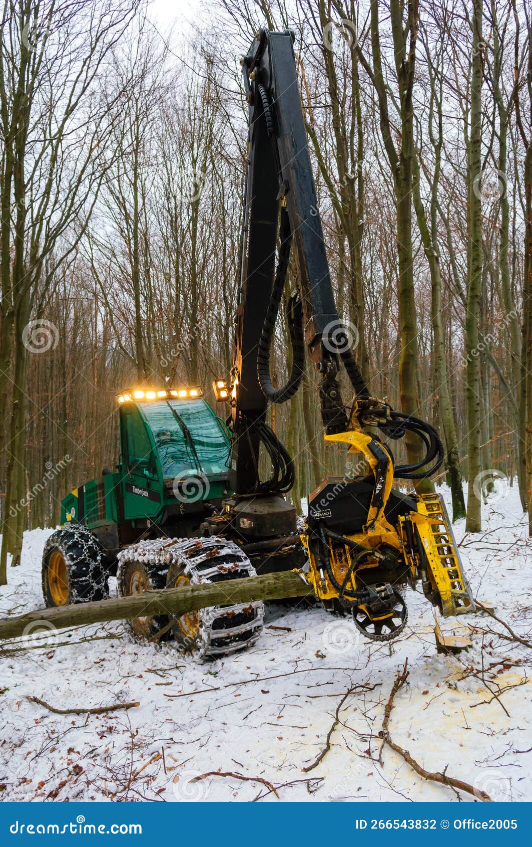 Timberjack Forest Machin in a Forest in Austria Editorial Photography ...