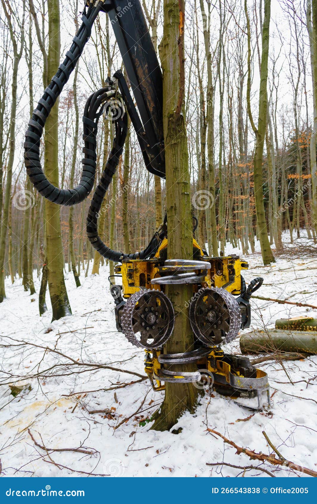 Timberjack Forest Machin in a Forest in Austria Editorial Stock Photo ...