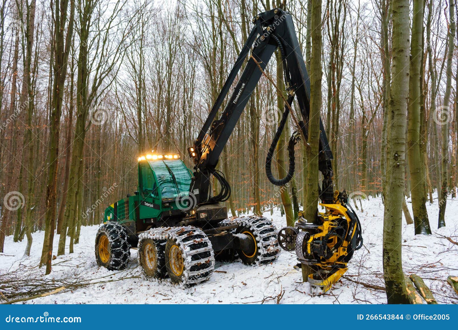 Timberjack Forest Machin in a Forest in Austria Editorial Stock Image ...