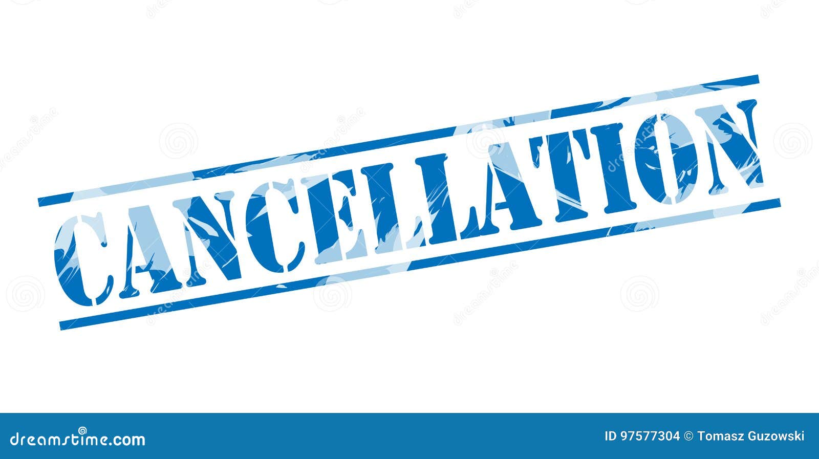 Timbre bleu d'annulation illustration stock. Illustration du graphisme ...
