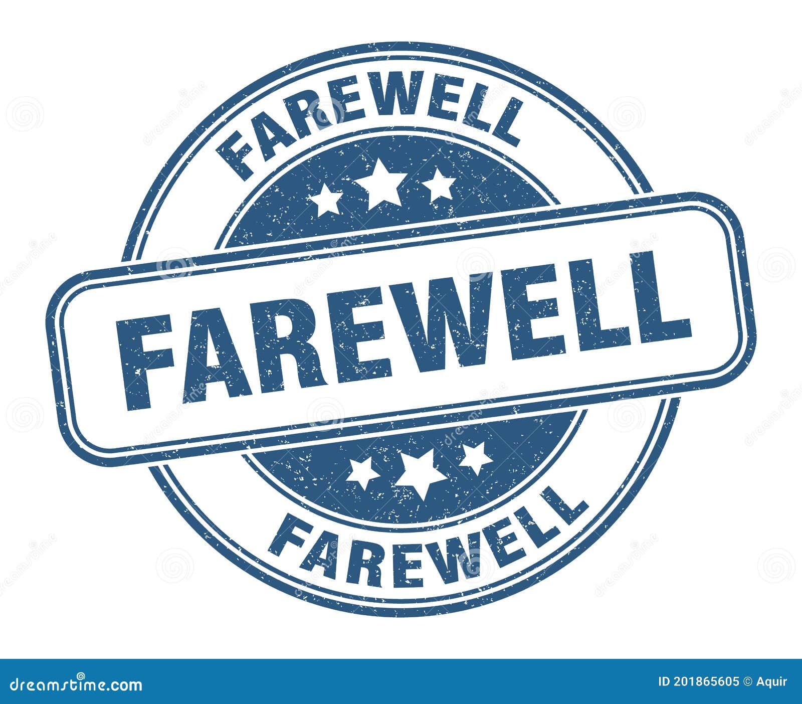 Timbre D'adieu. Signe D'adieu Cycle Grunge. Illustration de Vecteur ...