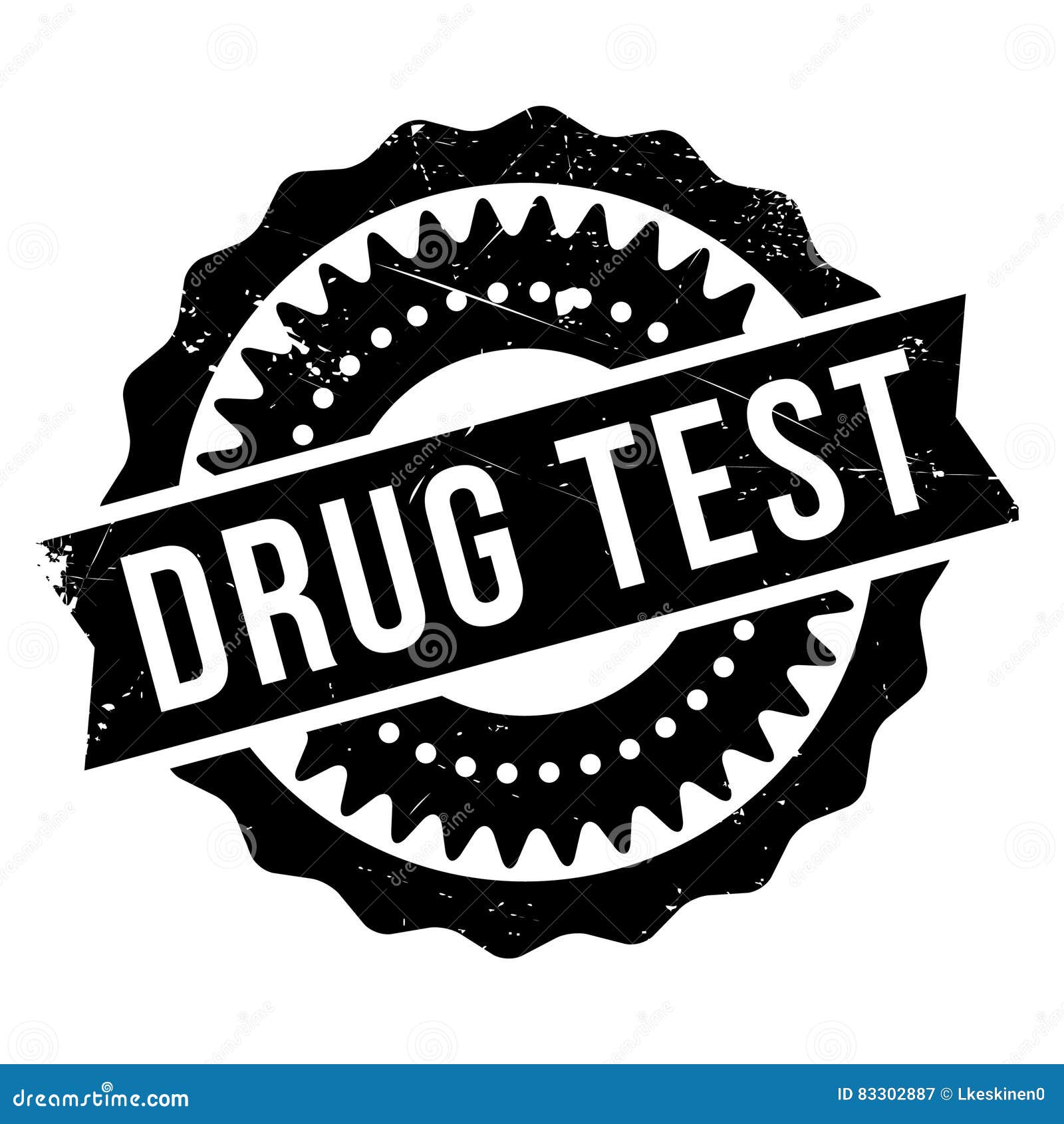 Timbre d'essai de drogue illustration de vecteur. Illustration du fond ...