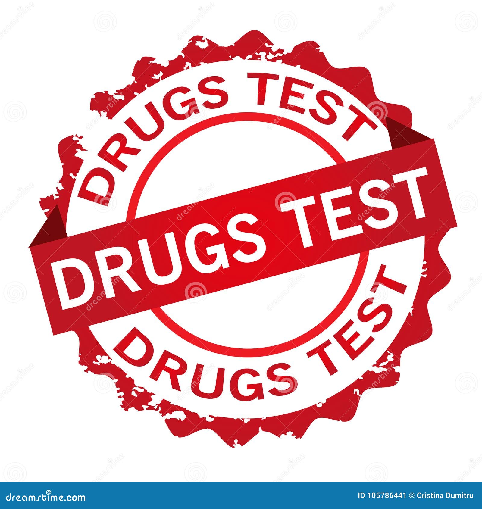 Timbre D'essai De Drogue Signe Sceau Illustration de Vecteur ...