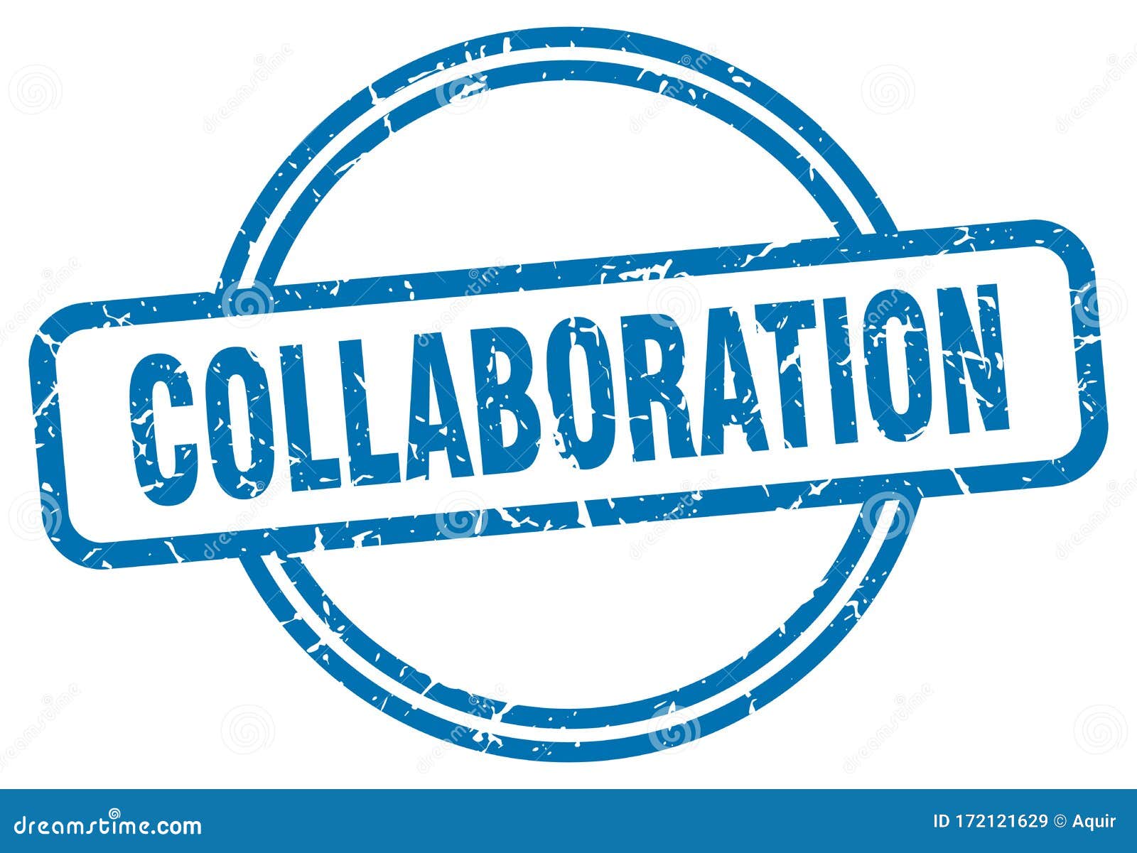 Timbre De Collaboration. Signe Grunge Du Cycle De Collaboration ...