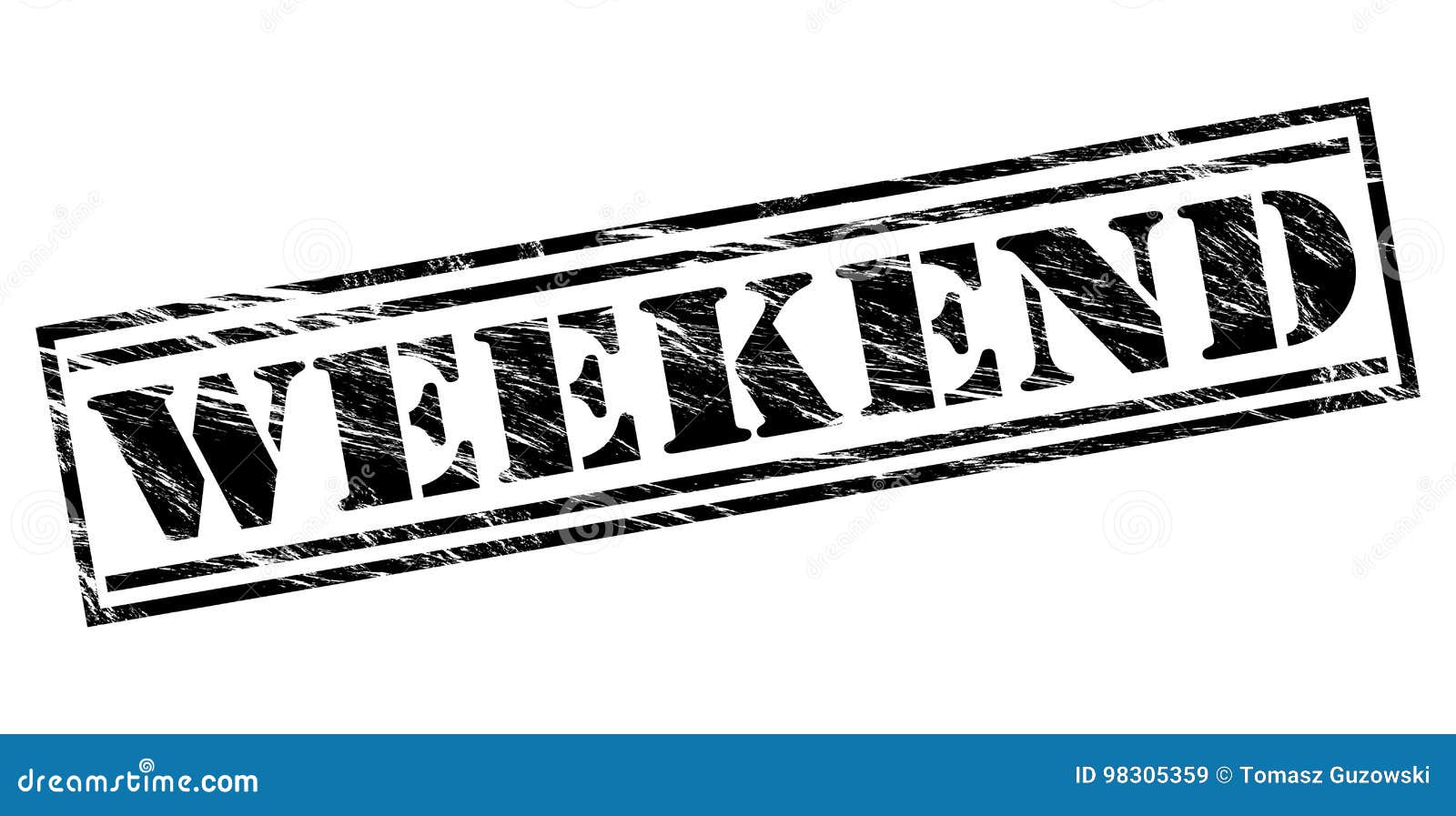Timbre de noir de week-end illustration stock. Illustration du ...