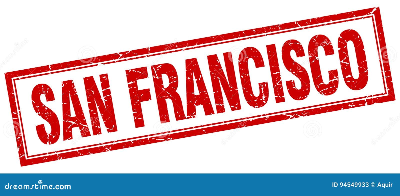 Timbre Grunge De Place Rouge De San Francisco Illustration de Vecteur ...