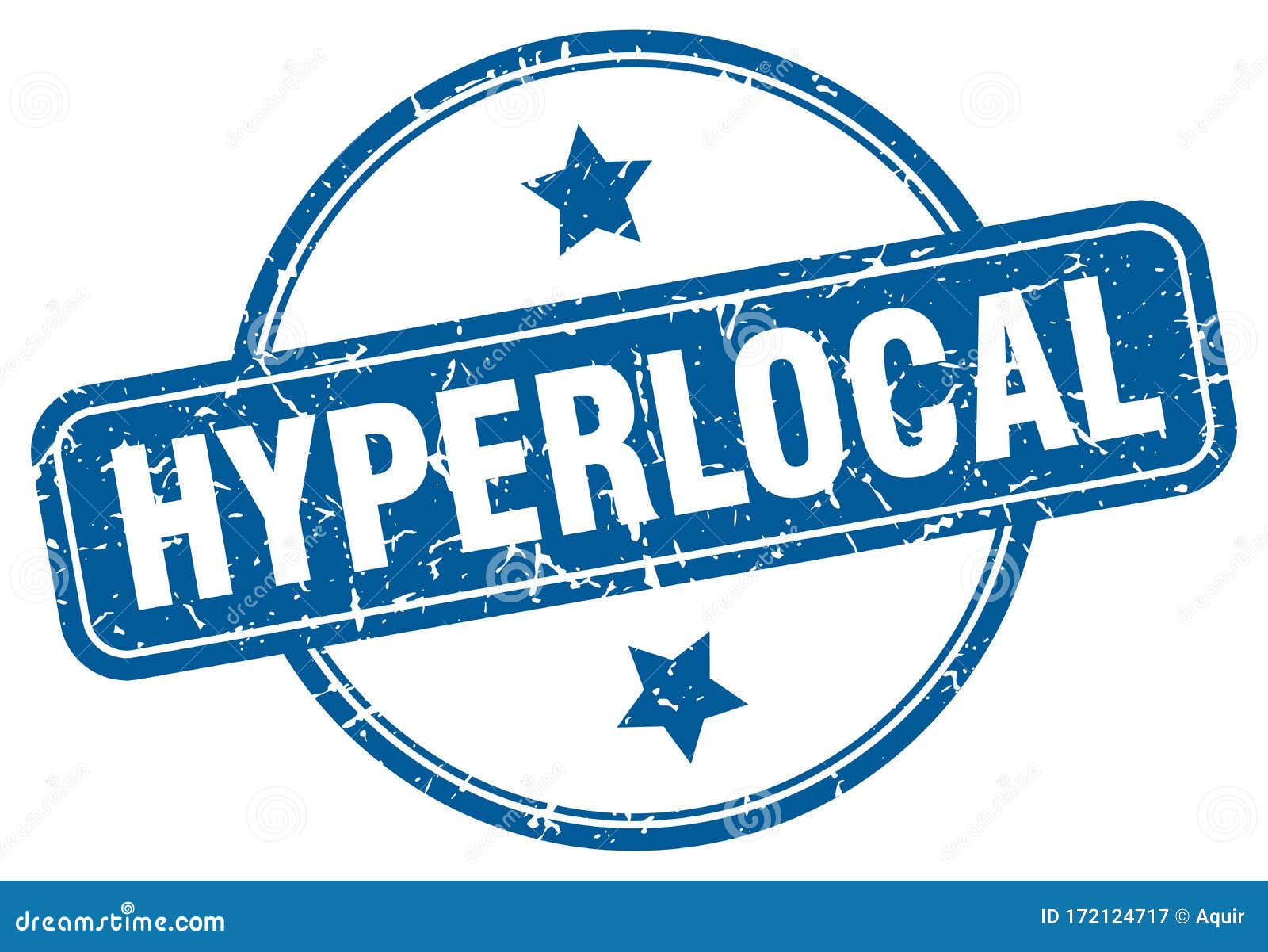Timbre Hyperlocal. Signe Hyperlocal Grunge Cycle. Illustration de ...