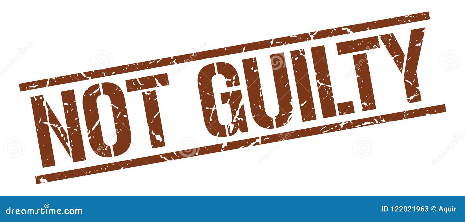 Timbre non coupable illustration de vecteur. Illustration du brun ...