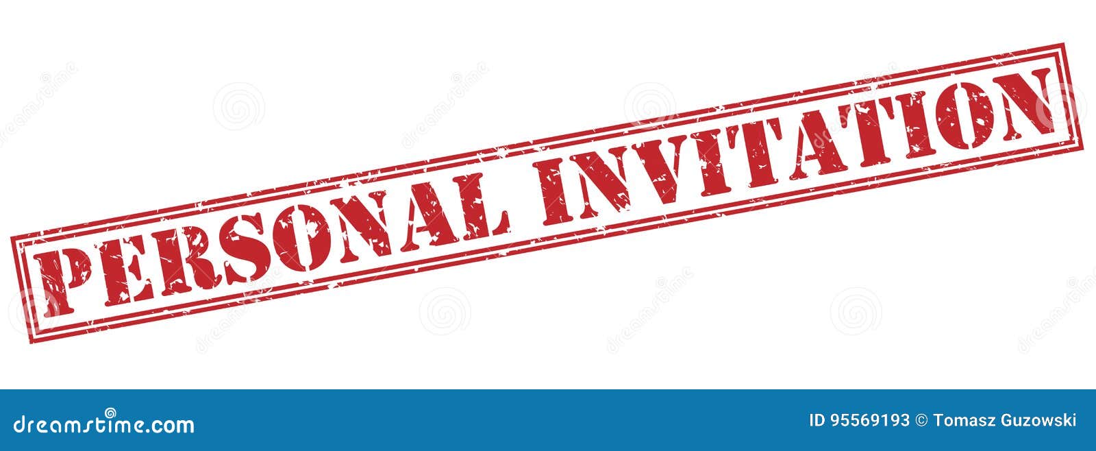 Timbre Personnel D'invitation Illustration Stock - Illustration du ...