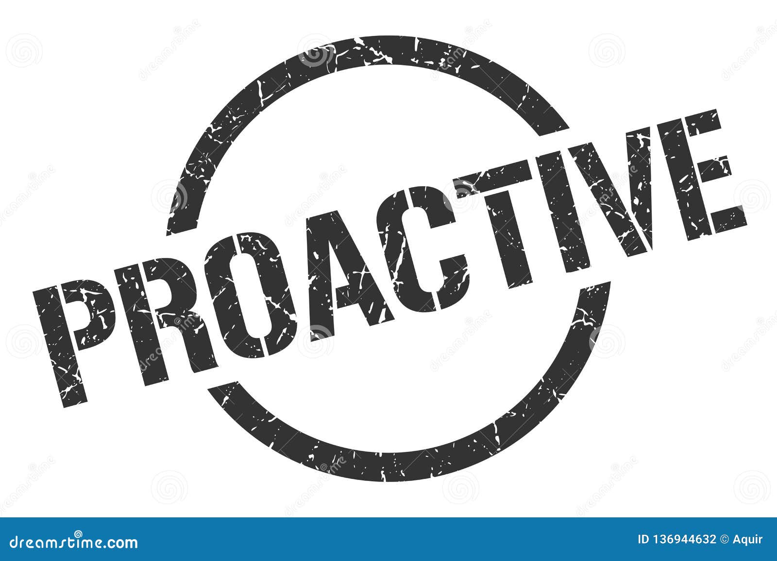 Timbre proactif illustration de vecteur. Illustration du sale - 136944632