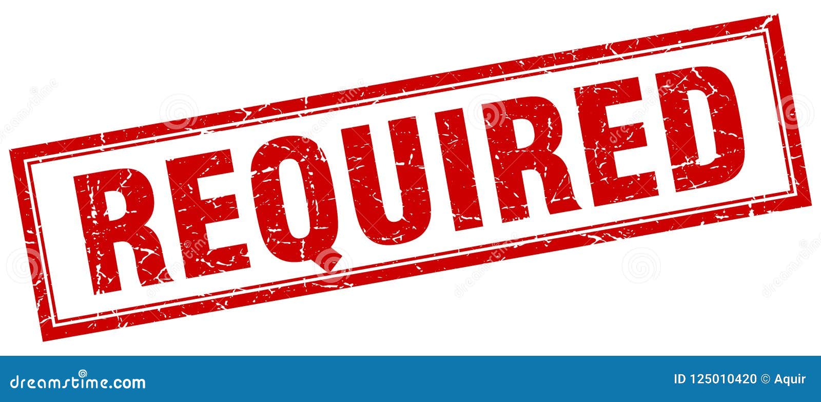 Timbre requis illustration de vecteur. Illustration du requis - 125010420