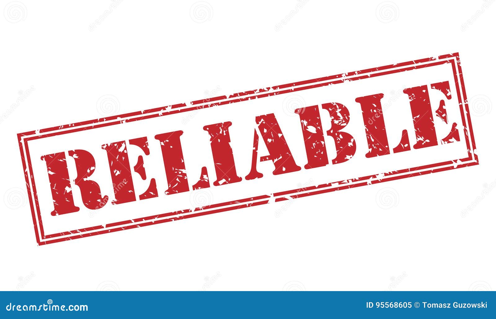 Timbre rouge fiable illustration stock. Illustration du étiquette ...