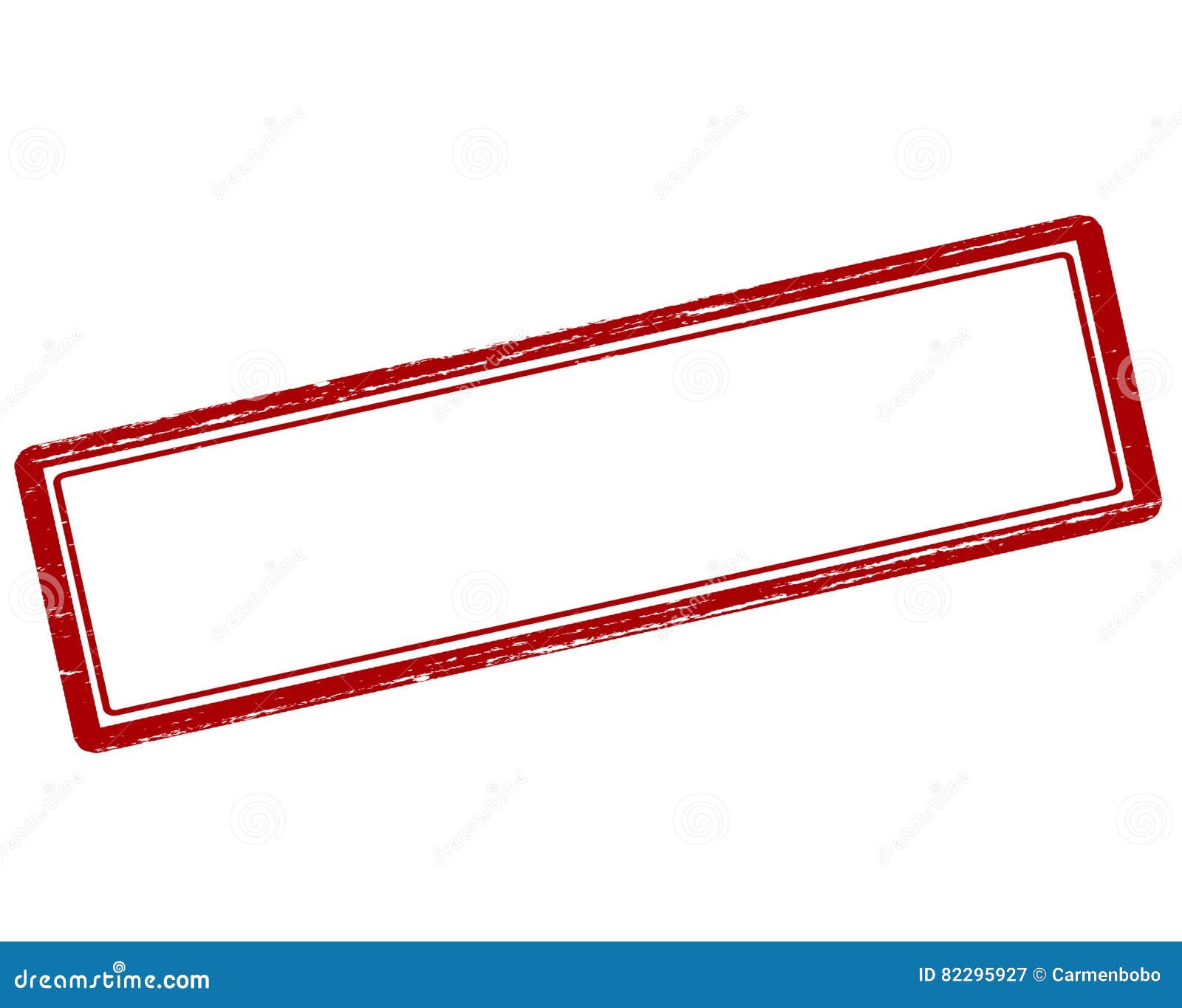 Timbre rouge rectangulaire illustration de vecteur. Illustration du ...