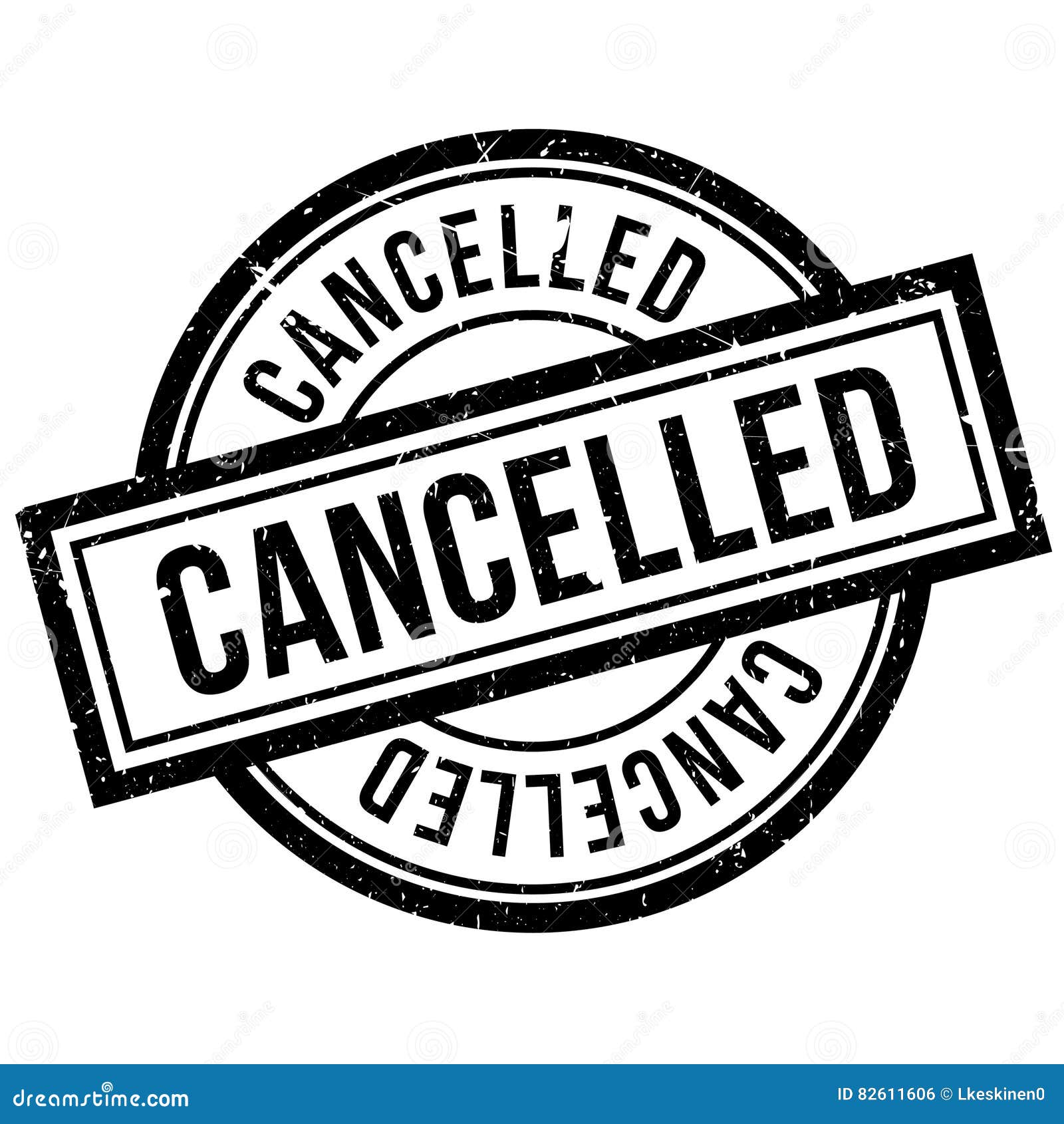 Timbro di gomma annullato illustrazione vettoriale. Illustrazione di ...