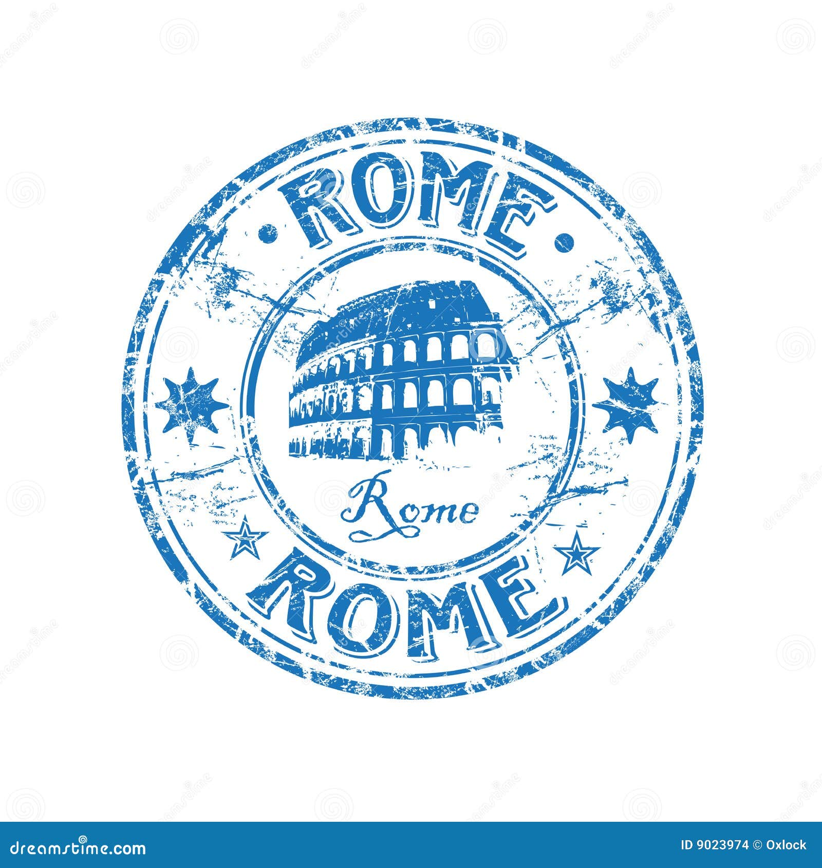 Timbro di gomma di Roma illustrazione vettoriale. Illustrazione di ...