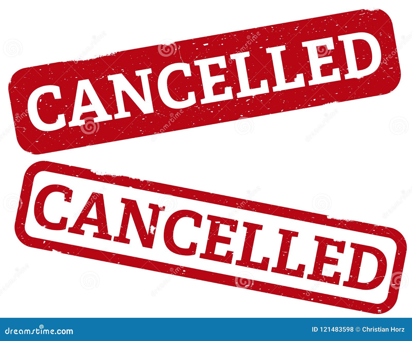 Timbro Di Gomma Rosso Con La Parola ANNULLATA Illustrazione Vettoriale ...