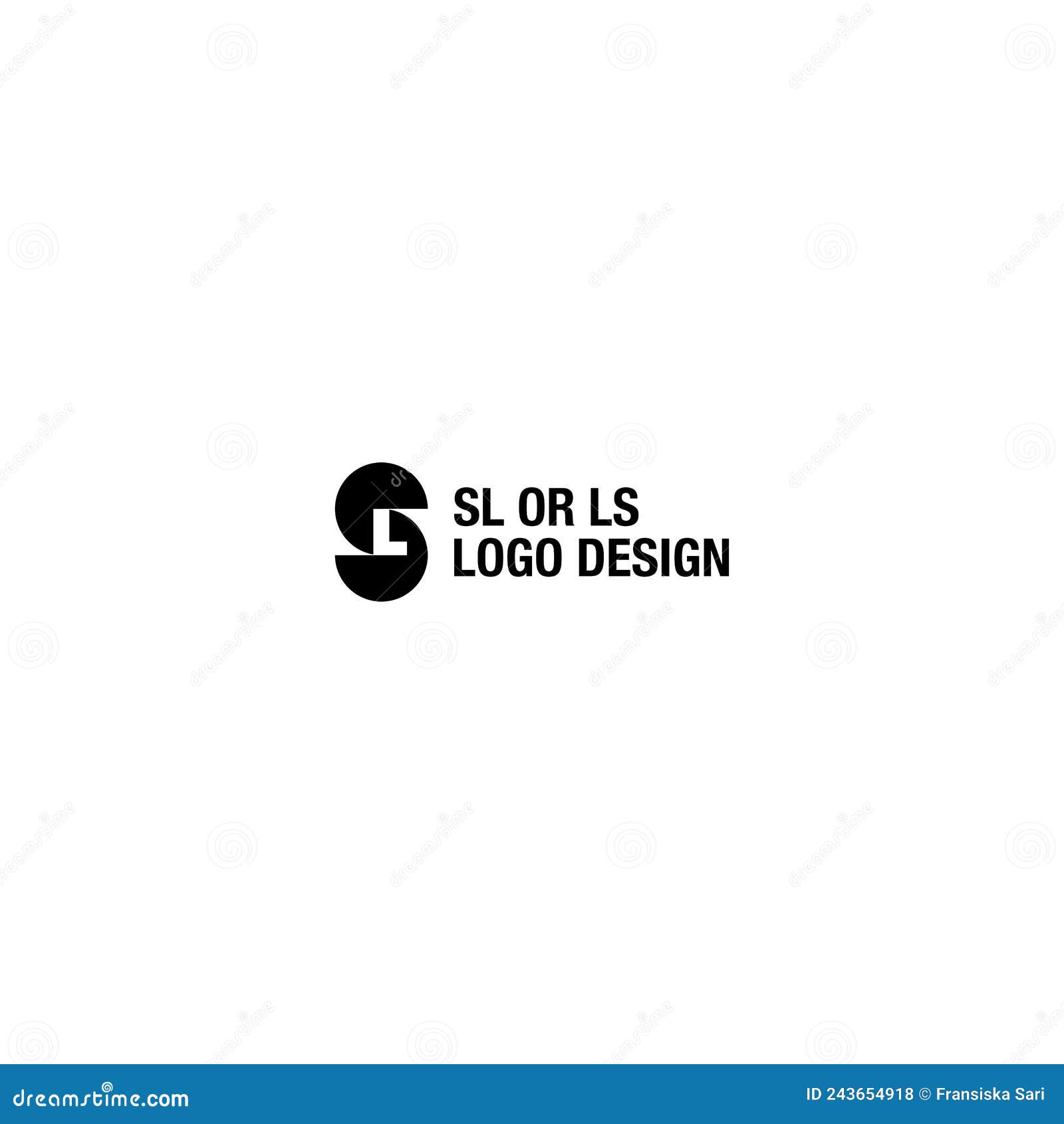 SL or LS LOGO stock vector. Illustration of design, brand - 243654918