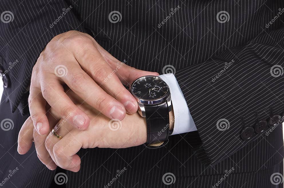Time stock image. Image of male, executive, looking, deadline - 17405807