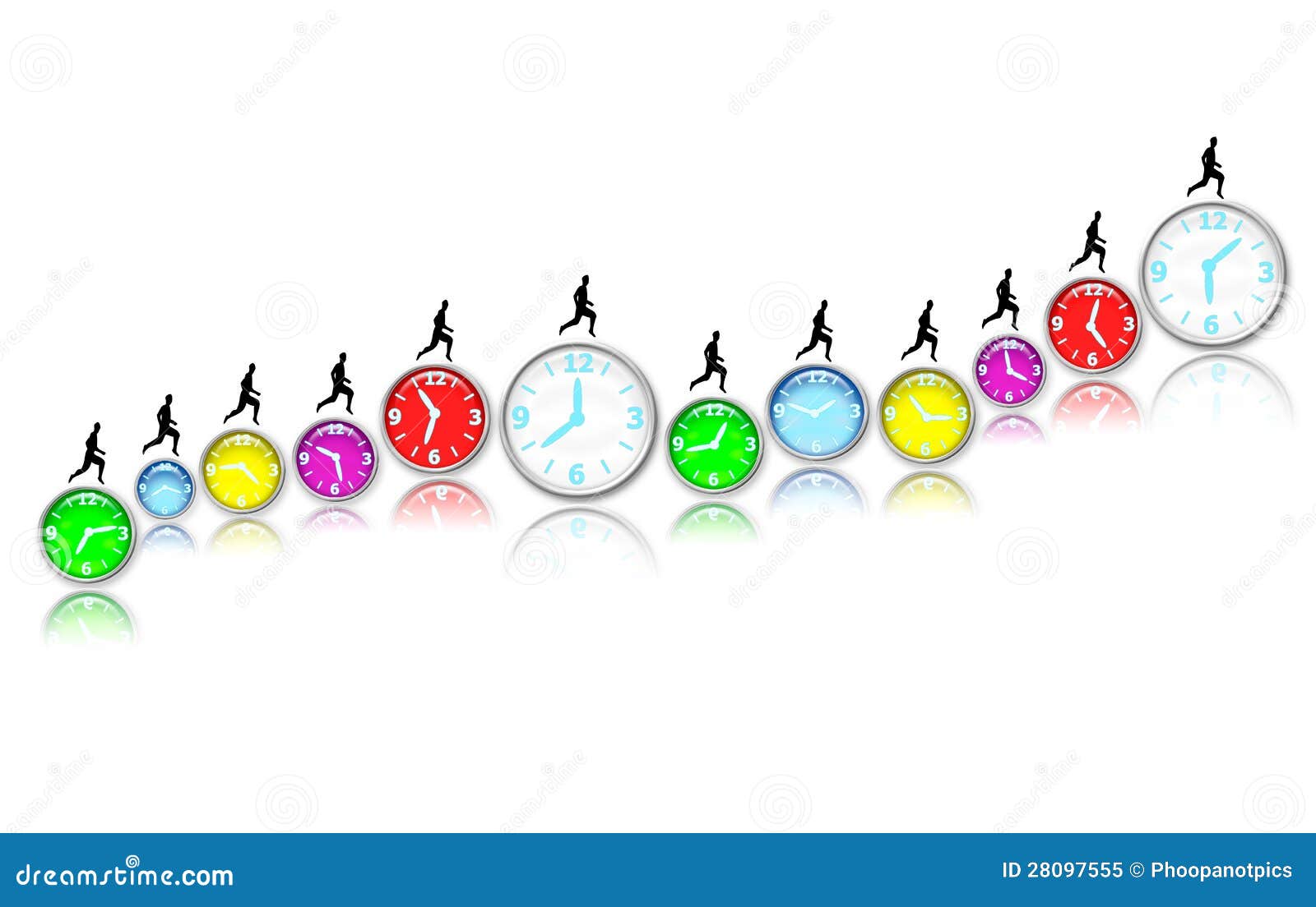 On time stock illustration. Illustration of gold, electrical - 28097555
