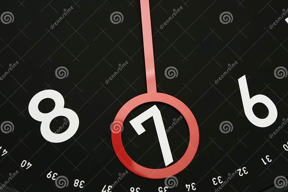 Time 7 o clock stock image. Image of night, contrast, hour - 1782095